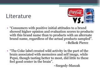 Coke vs Pepsi Challenge | PPTX