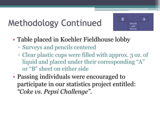 Coke vs Pepsi Challenge | PPTX