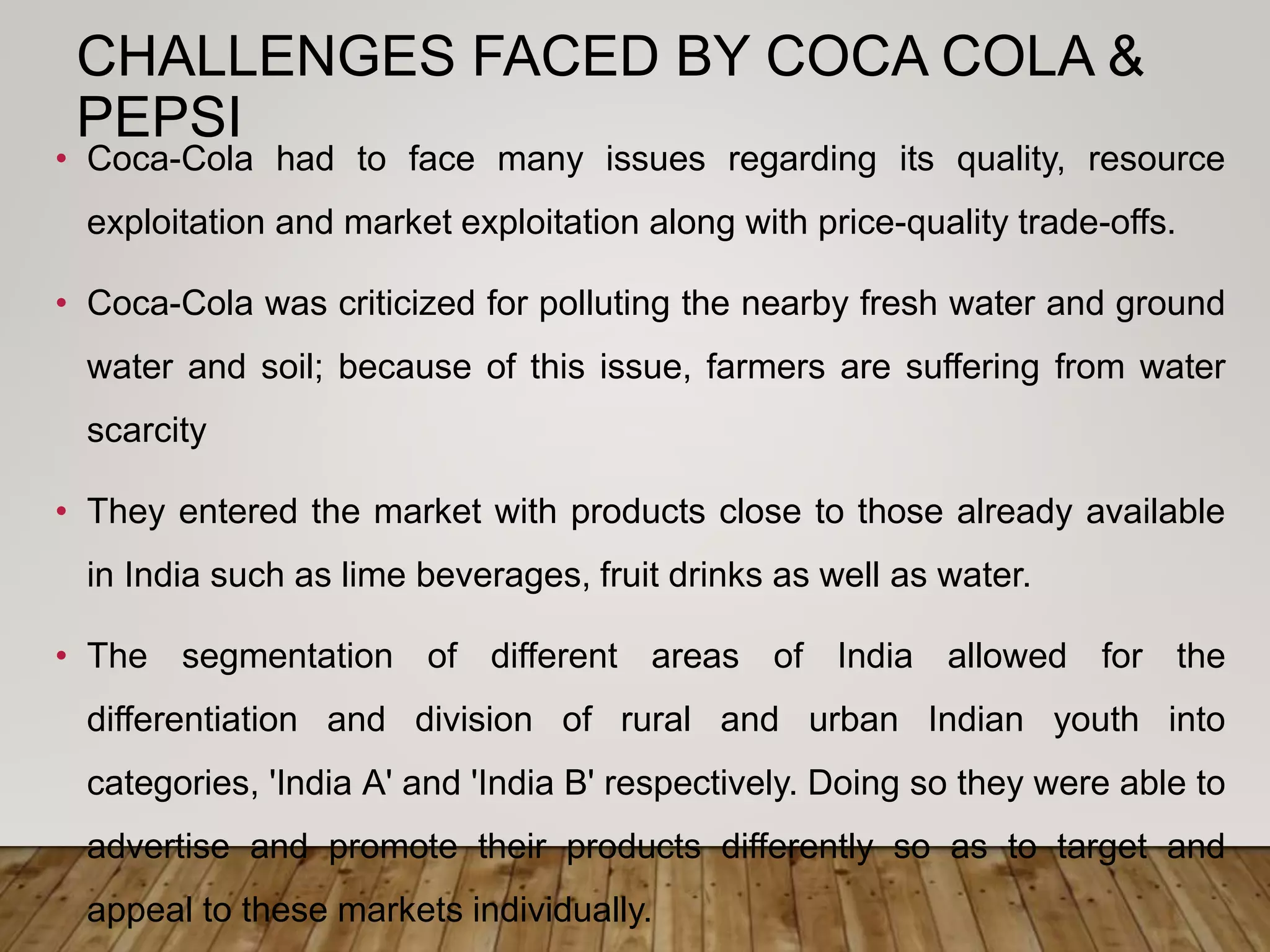 Coke vs pepsi ppt | PPTX