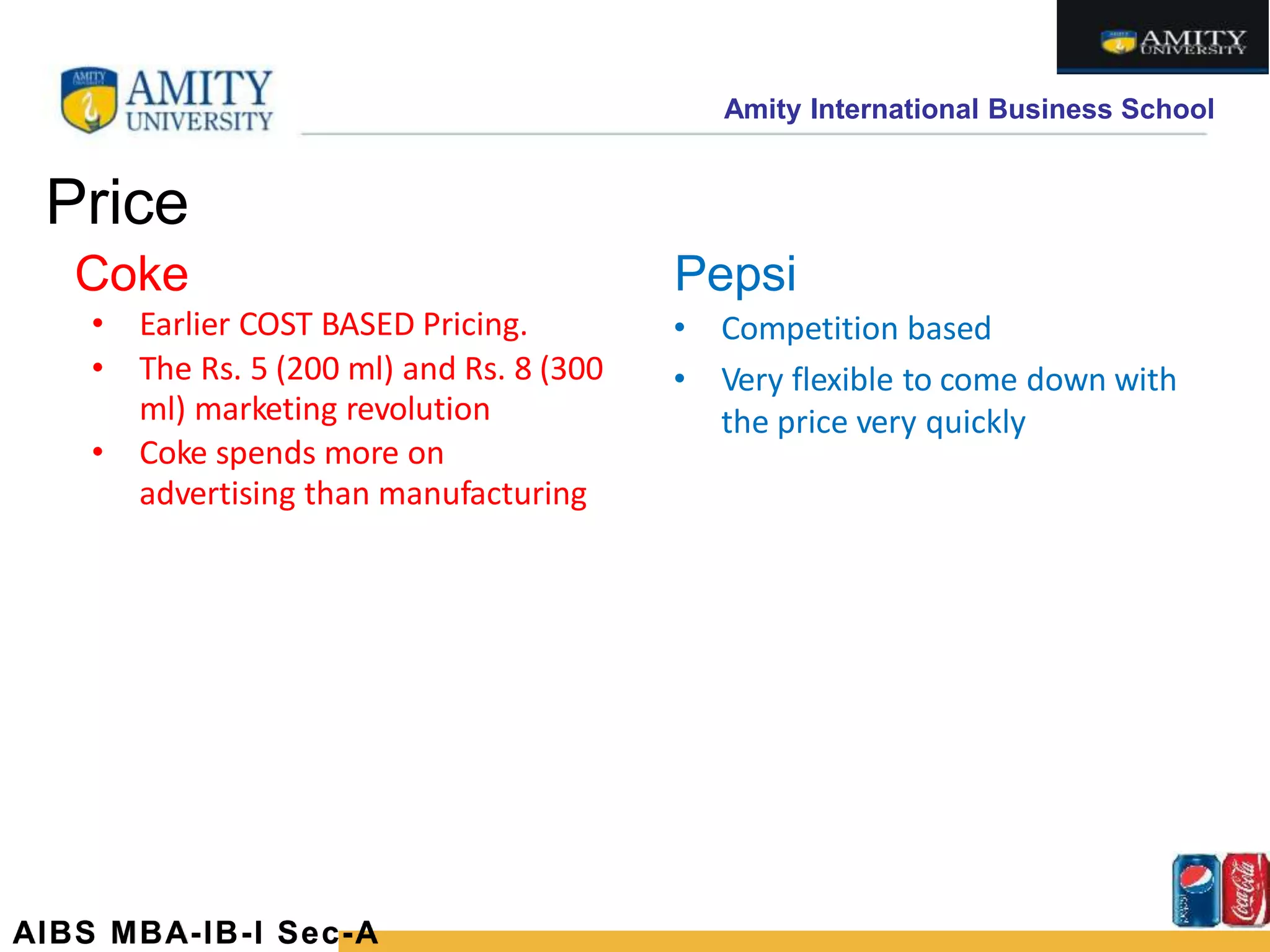 Comparative Analysis Coca Cola vs Pepsi | PPTX