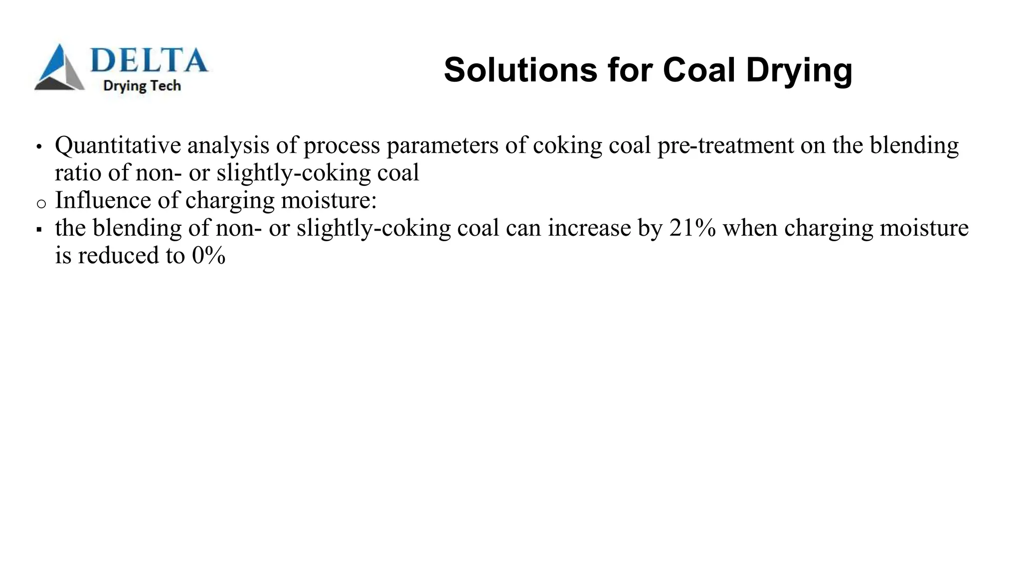 Coking Coal Pre-treatment Process -- DELTA process | PPT