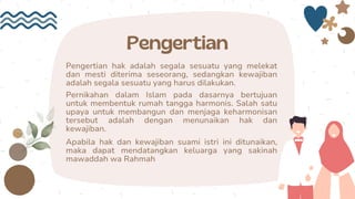 Hak dan kewajiban suami dan istri (ketentuan pernikahan) | PDF