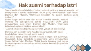 Hak dan kewajiban suami dan istri (ketentuan pernikahan) | PDF