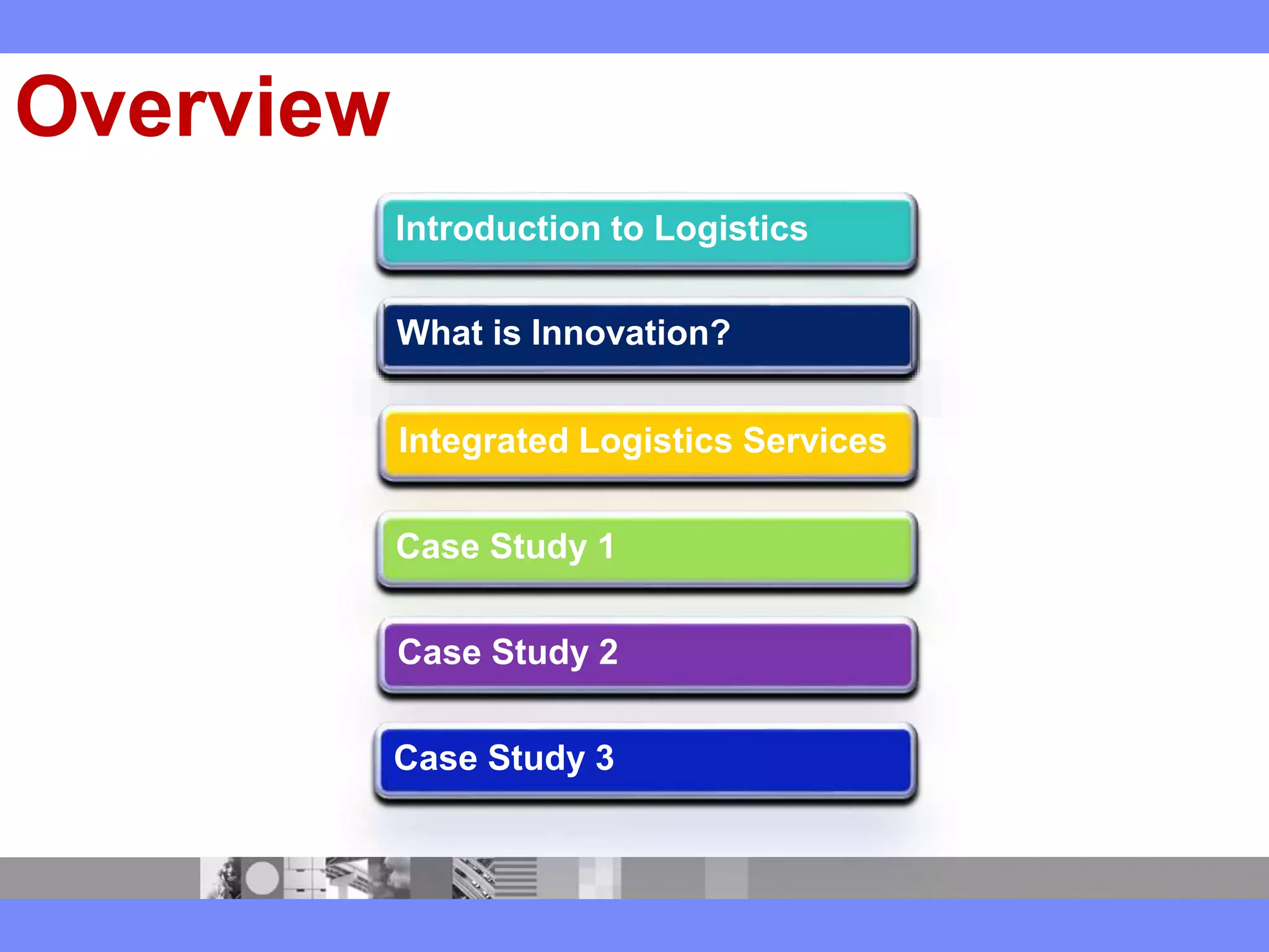 Innovation in Logistics: The key to successCol - SP Singh (Tranzlogix ...