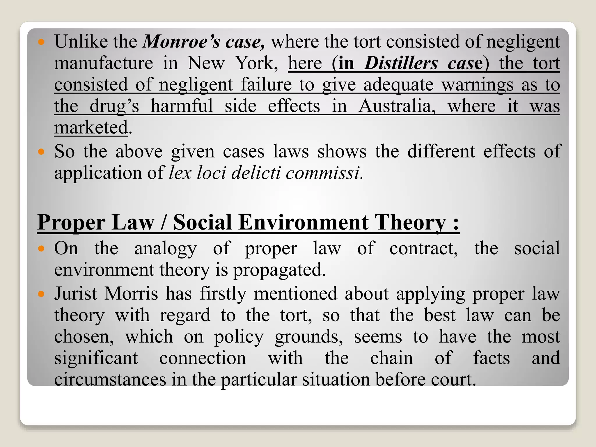 Torts in Private international law | PPTX