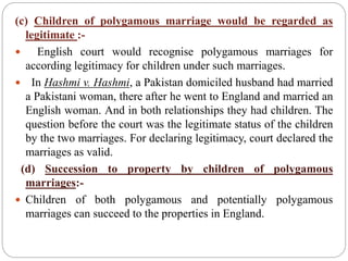 The concept of Marriage under Private International Law | PPTX