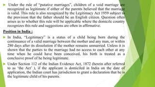 Legitimacy, Legitimation and Adoption under Private International Law ...