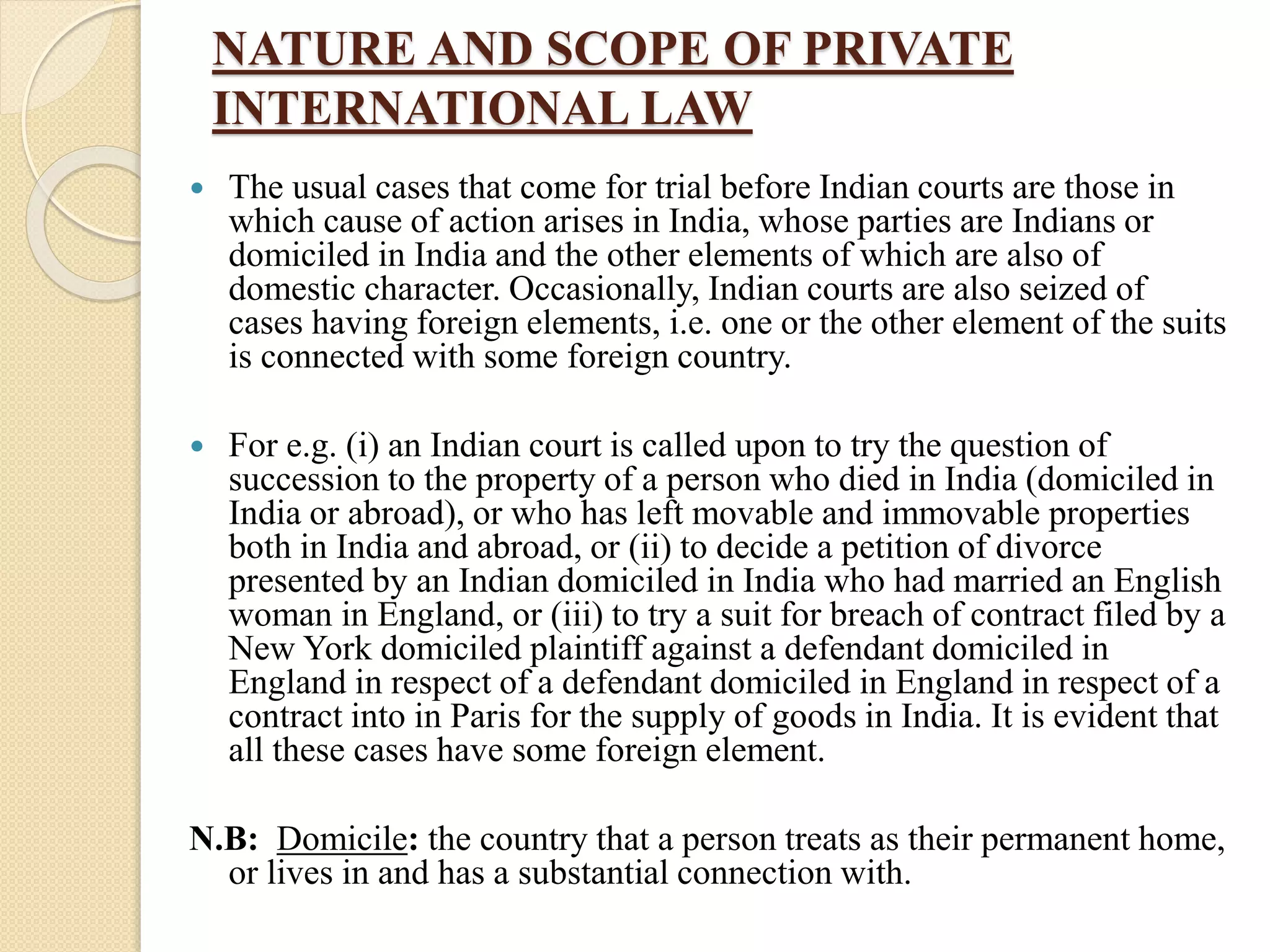 conflict of Laws or Private International Law | PPTX