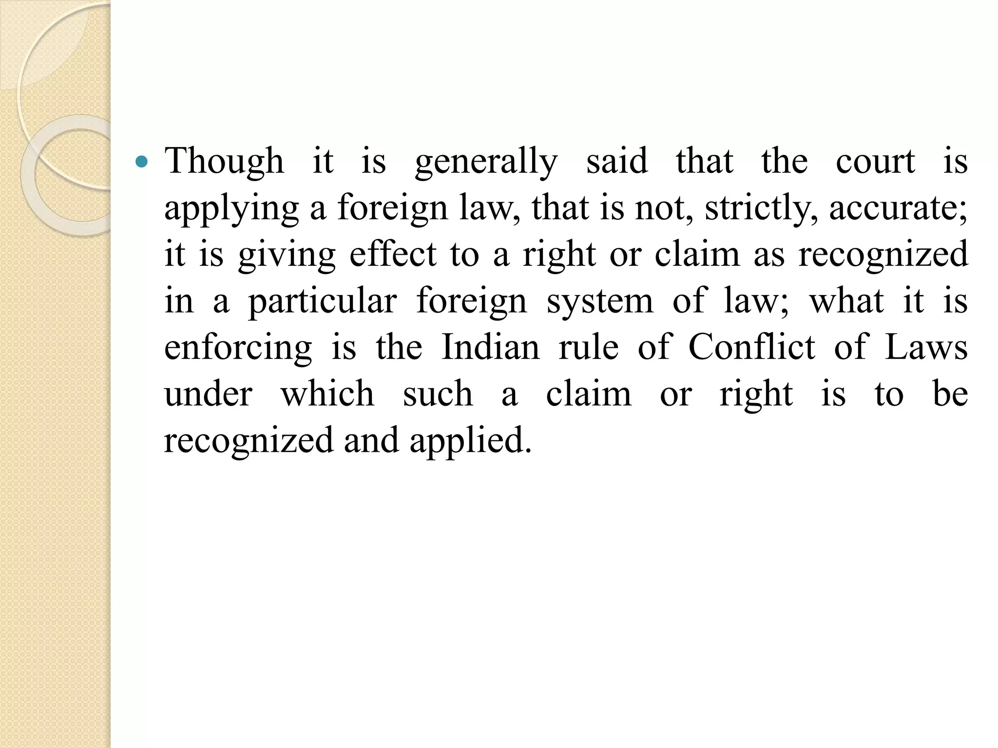 conflict of Laws or Private International Law | PPTX