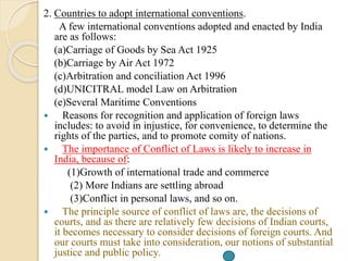 conflict of Laws or Private International Law | PPTX