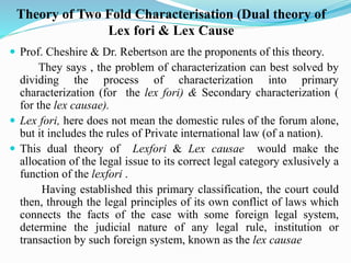 Classification of cause of action / characterisation | PPTX