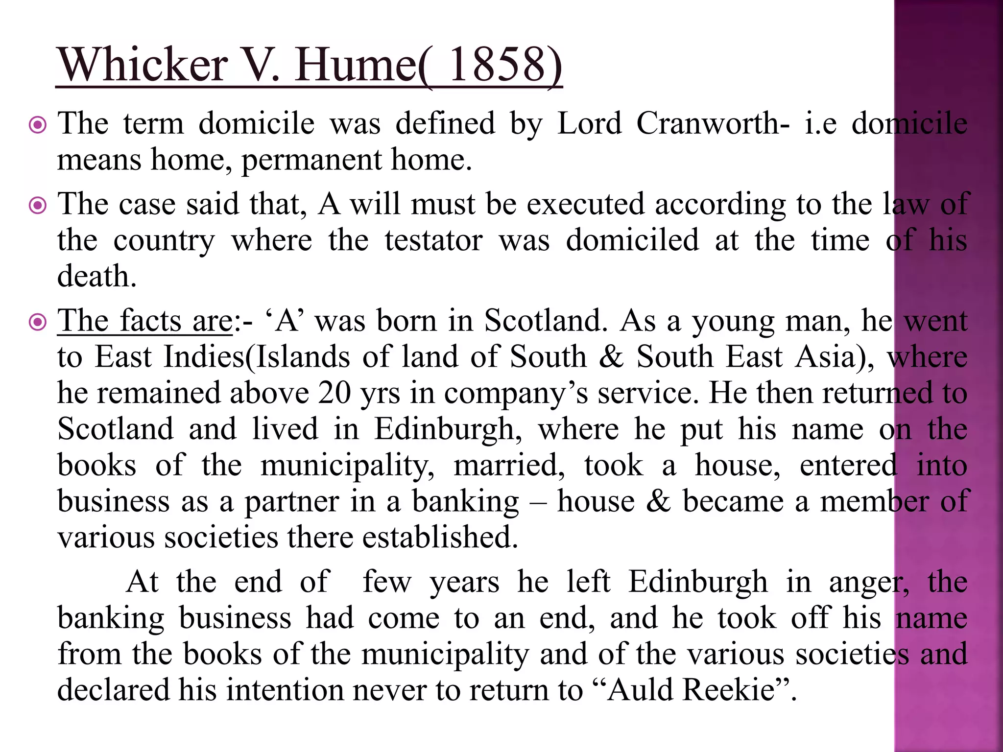 Concept of Domicile - meaning & characteristics | PPTX