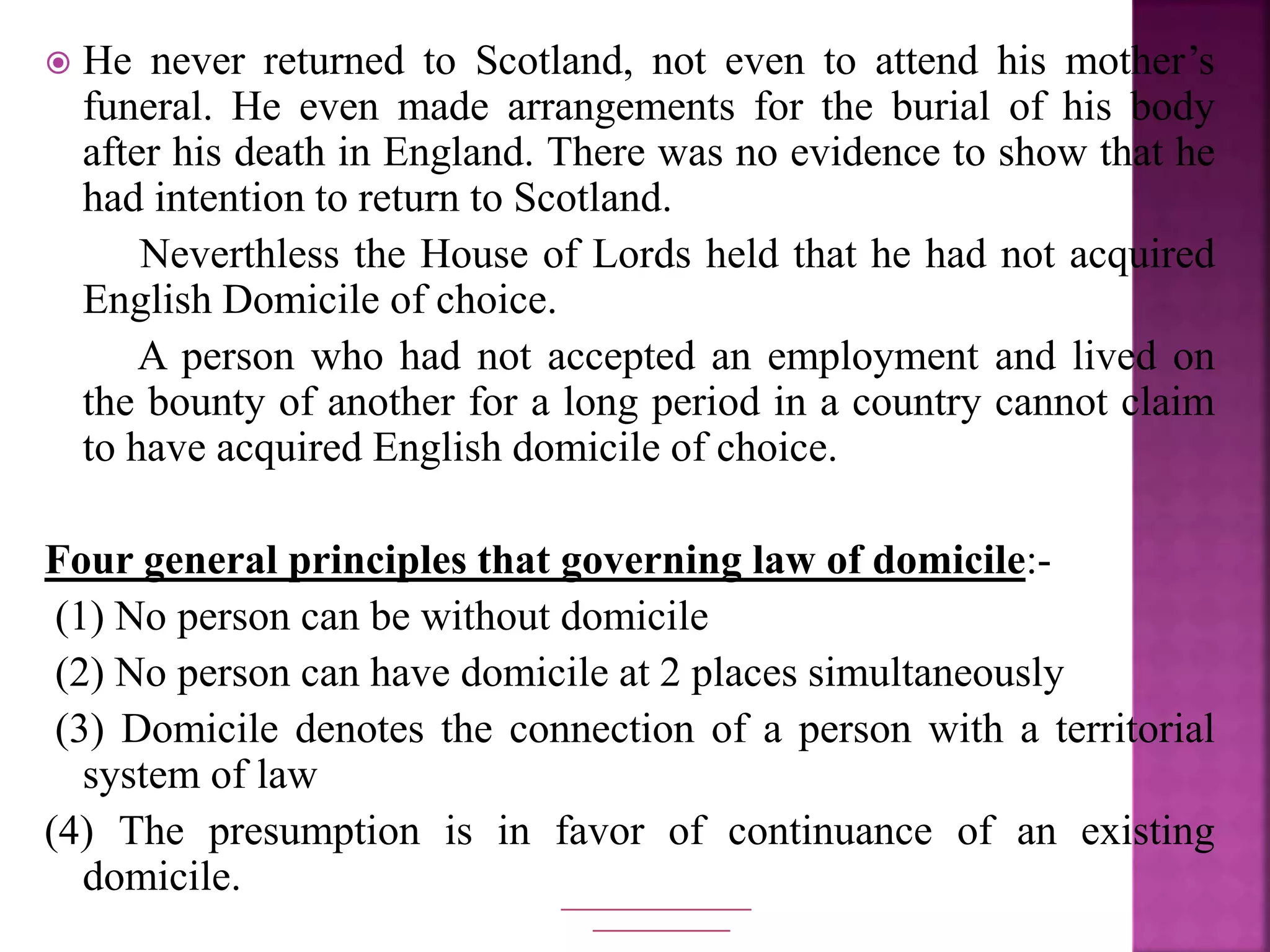 Concept of Domicile - meaning & characteristics | PPTX