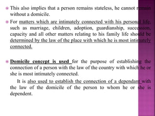 Concept of Domicile - meaning & characteristics | PPT