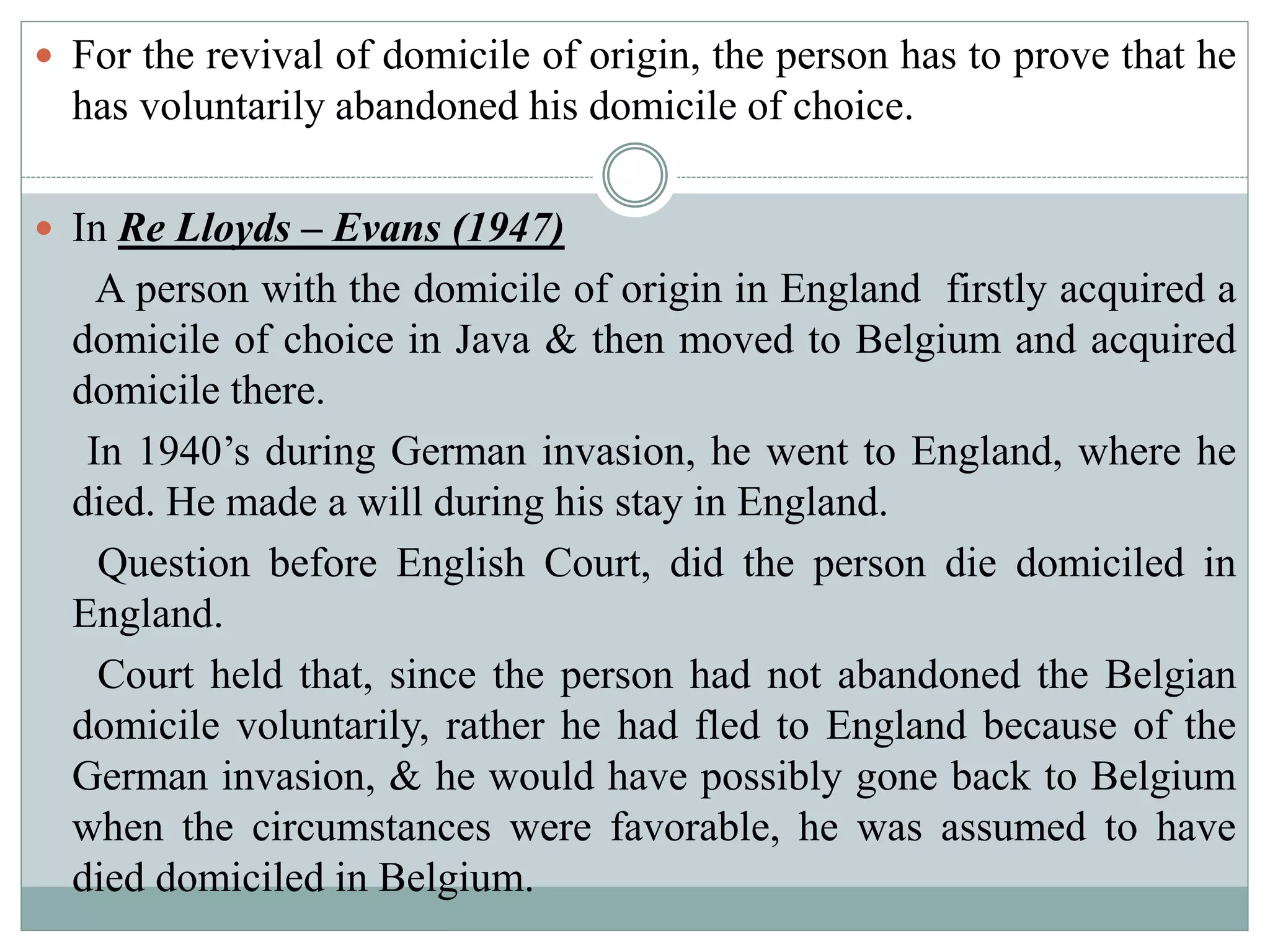 Domicile of Origin | PPTX