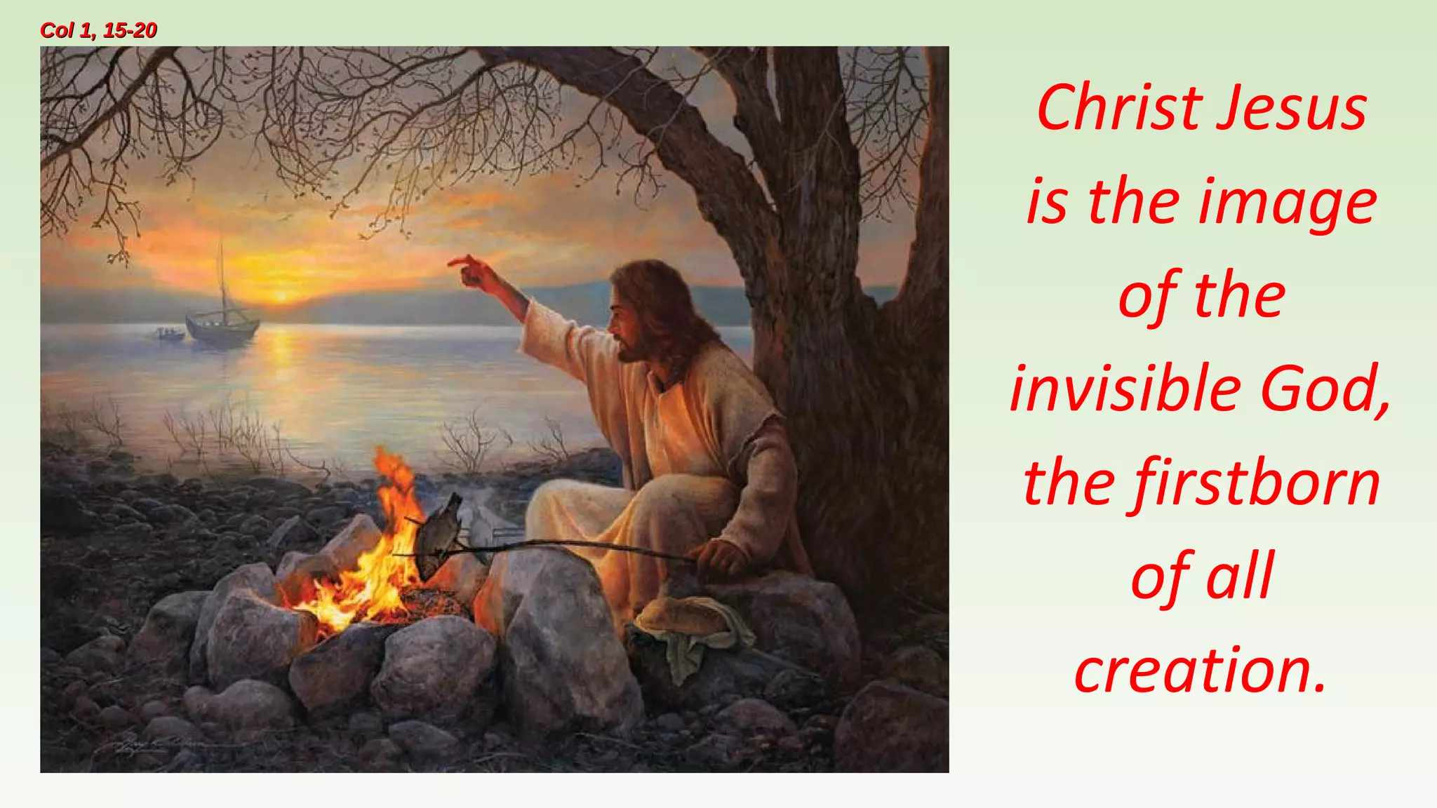 Col 1, 15 20 - english | PPT | Christianity | Religion & Spirituality