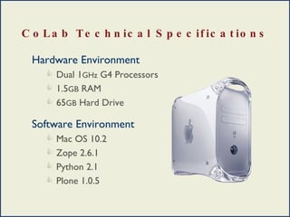 Colab: An Open Source Solution to Collaboration Across Distances | PPT