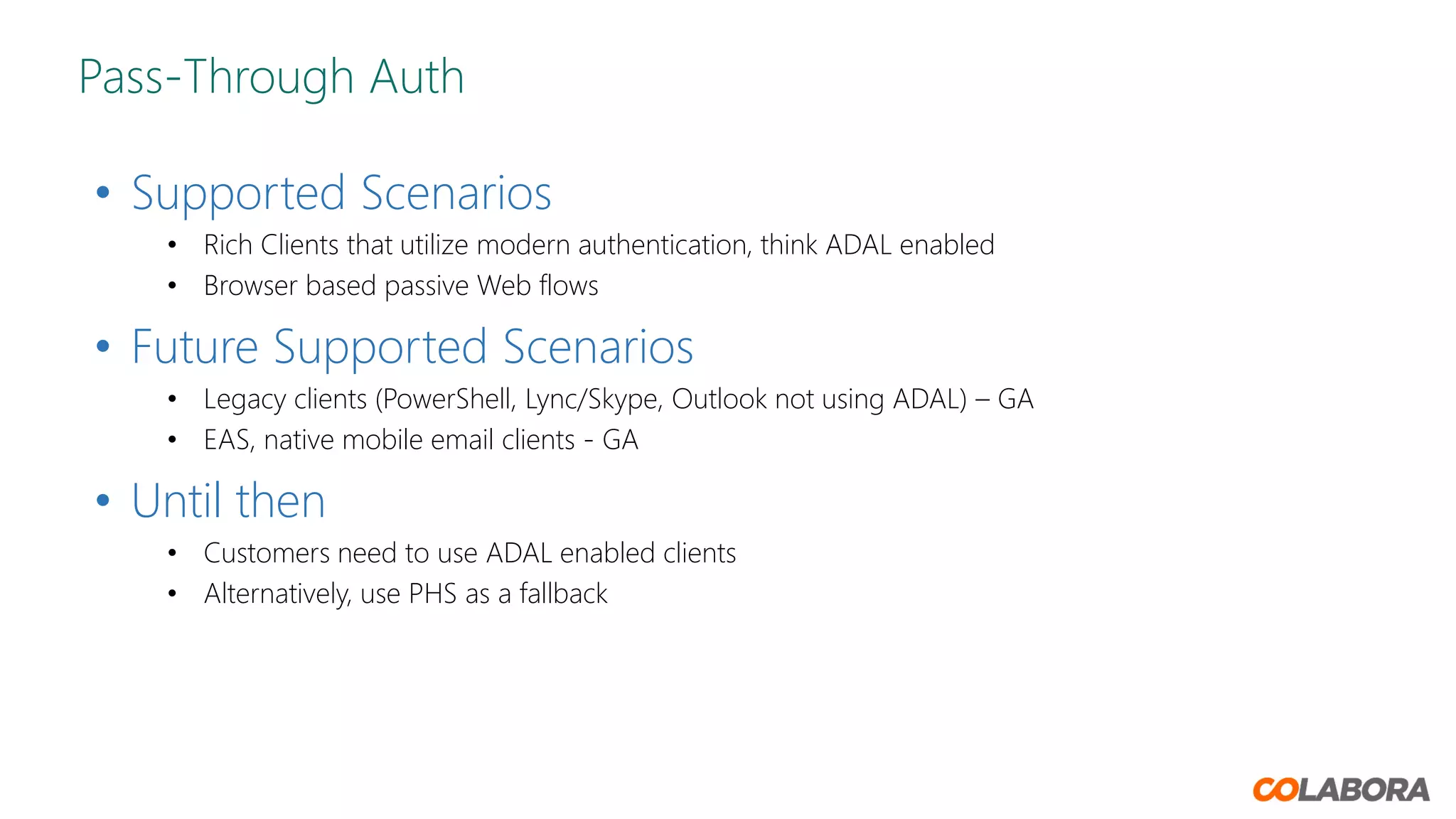 Azure PTA vs ADFS vs Desktop SSO | PDF