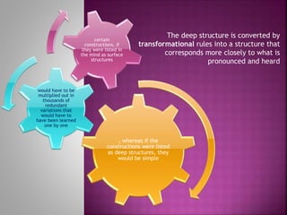 Colaborative work Transformational grammar | PPT