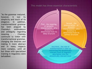 Colaborative work Transformational grammar | PPT