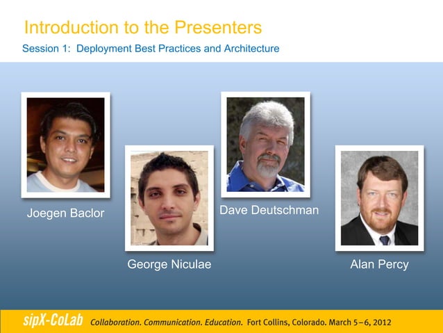 CoLab session 1 deployment best practices and architecture | PPTX
