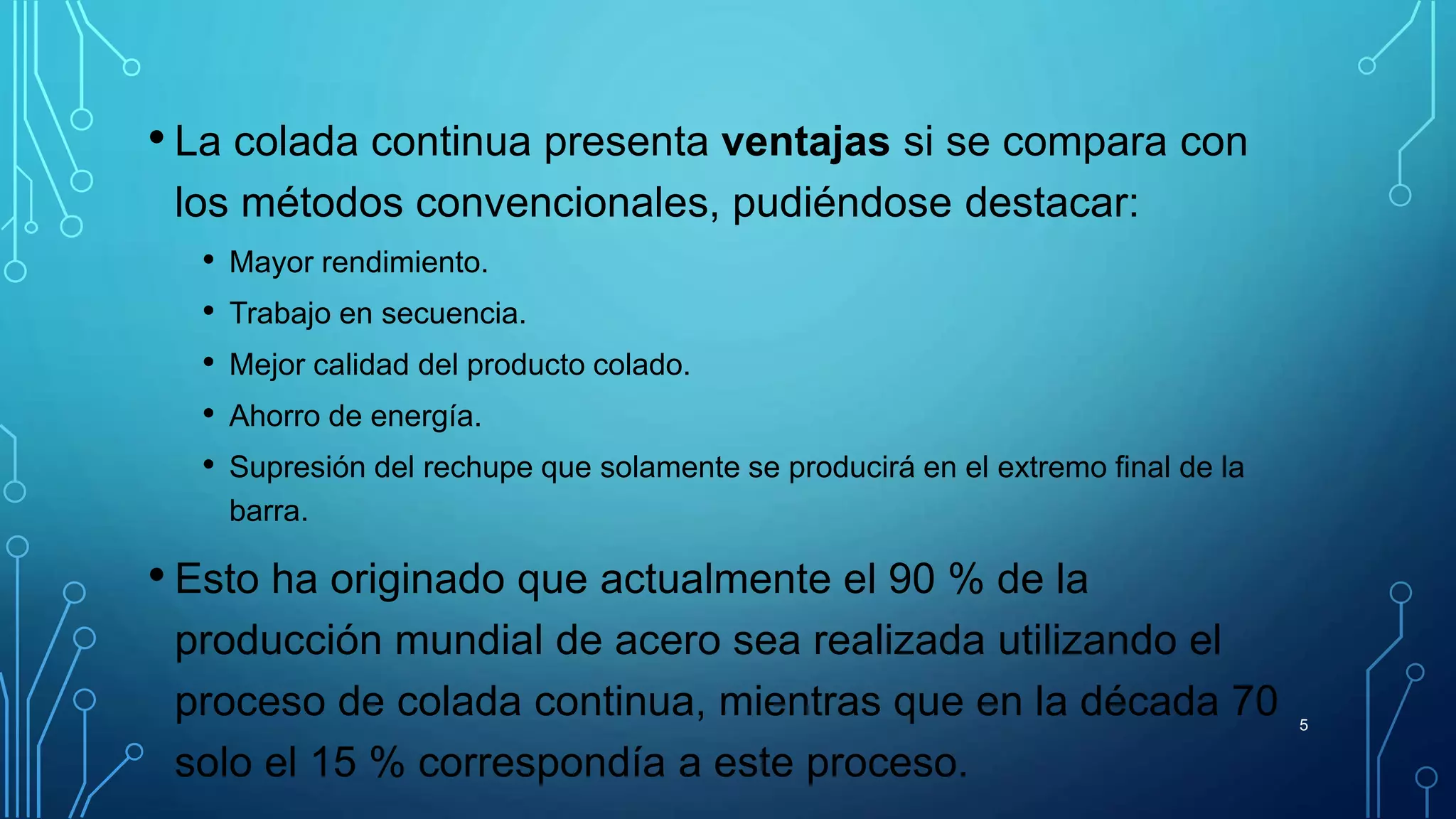 Colada continua | PPTX