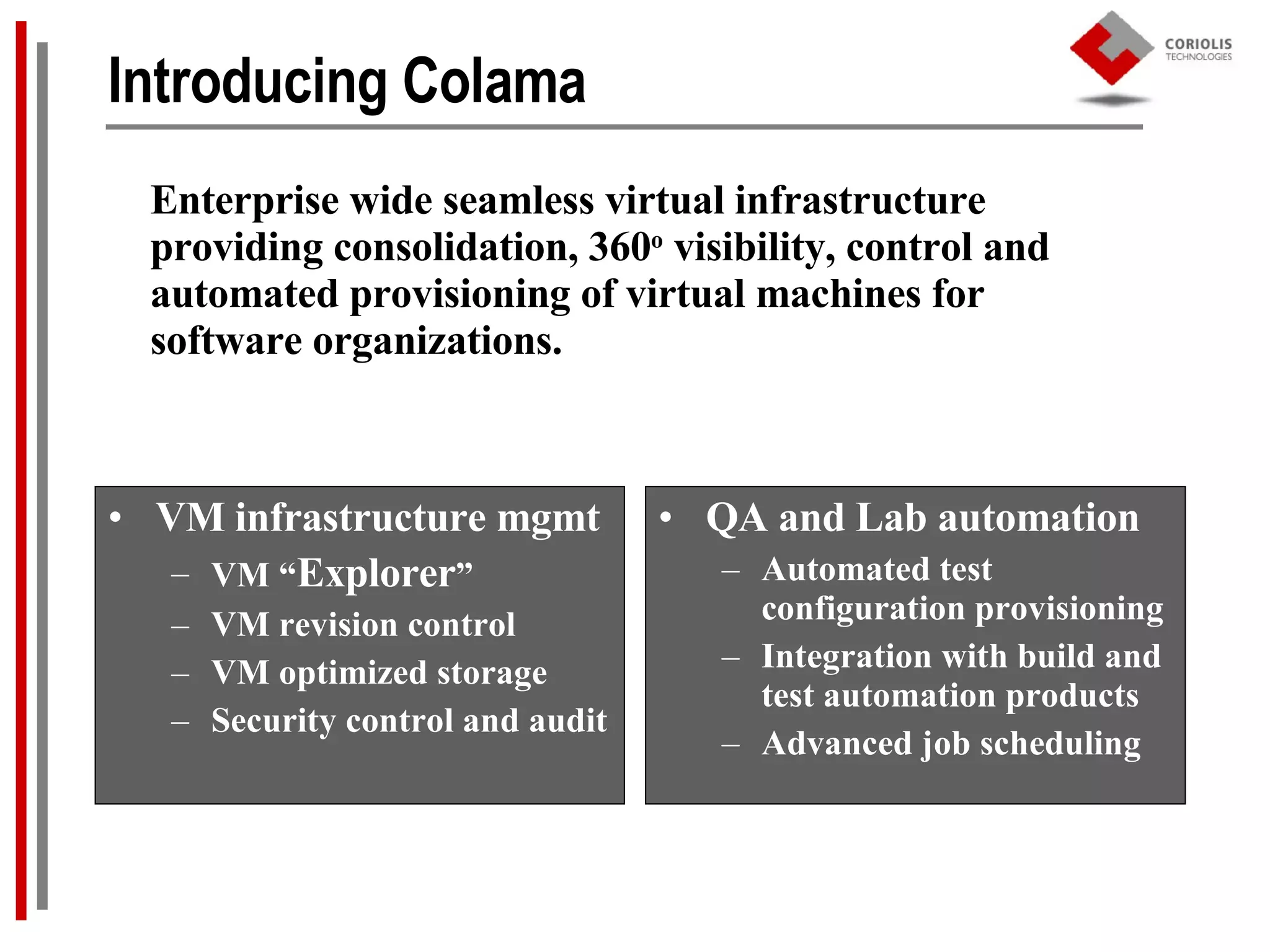 Introducing Colama: virtual lab infrastructure for Enterprise | PPS