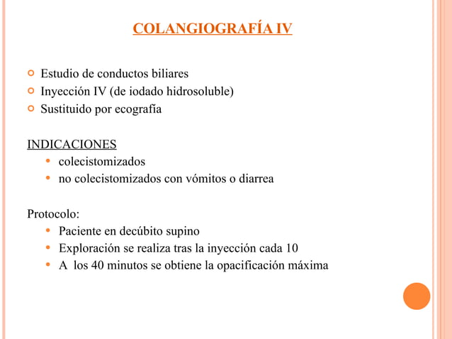 Colangiografia Iv | PPT
