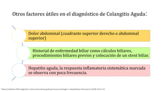 COLANGITIS MÓDULO DE CIRUGÍA, EPIDEMIOLOGÍA, FACORES.pptx