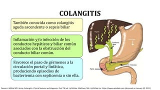 COLANGITIS MÓDULO DE CIRUGÍA, EPIDEMIOLOGÍA, FACORES.pptx
