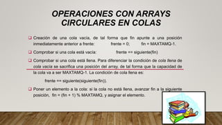 Programación 3: colas | PPTX