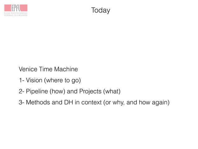 Introduction to the Venice Time Machine | PPT