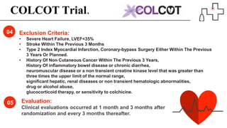 Colchicine drug in cardiovascular clinical trials | PPTX