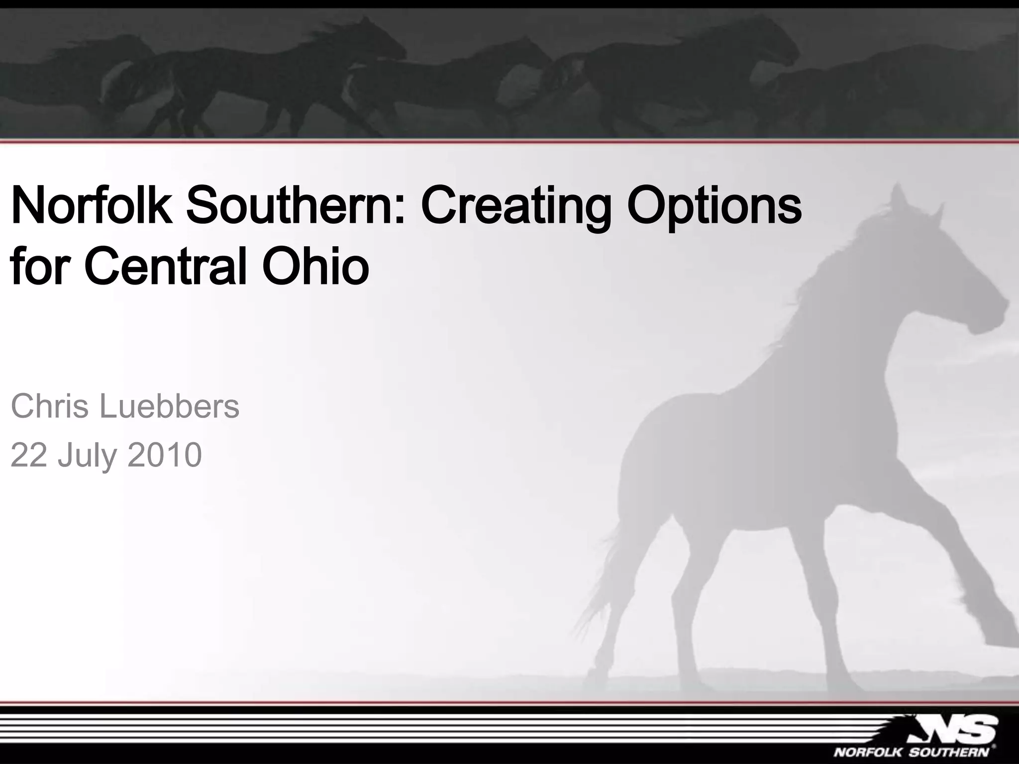 Norfolk Southern Presentation; Rail Night | PPTX