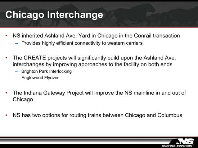 Norfolk Southern Presentation; Rail Night | PPTX