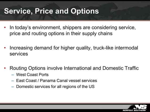 Norfolk Southern Presentation; Rail Night | PPTX