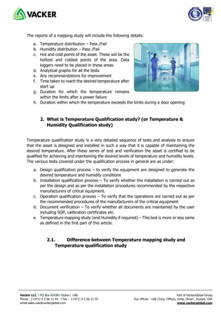Guidelines for temperature mapping study and qualification of cold ...