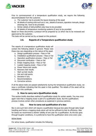Guidelines for temperature mapping study and qualification of cold ...