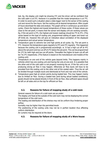 Guidelines for temperature mapping study and qualification of cold ...