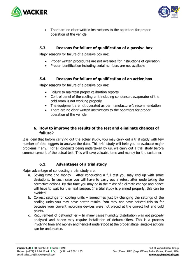 Guidelines for temperature mapping study and qualification of cold ...