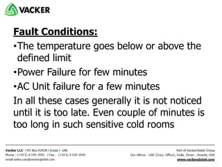 MONITORING AND ALERT SYSTEM FOR SENSITIVE COLD STORAGES | PPT