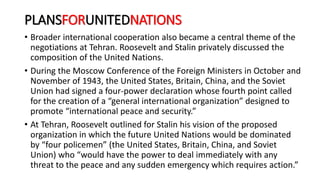 CAMBRIDGE A2 HISTORY - COLD WAR: TEHRAN CONFERENCE | PPTX