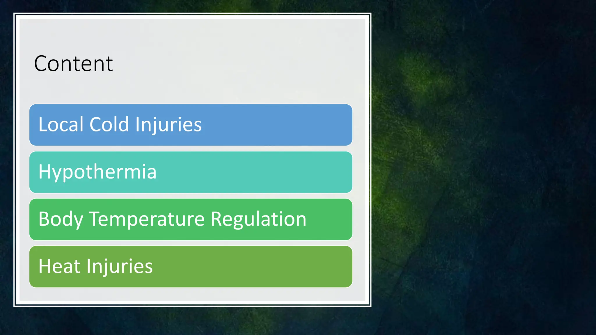 Cold and Heat Injuries-AUK.pptx heat and | PPTX