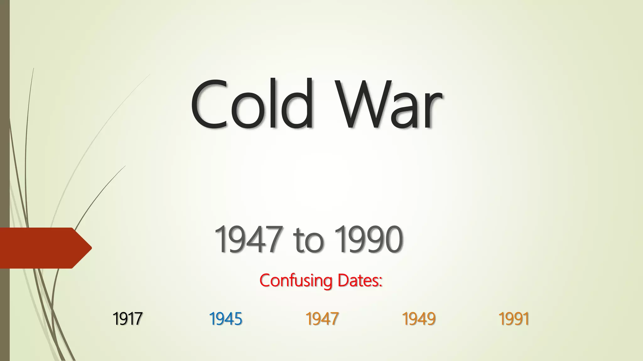 Cold and post cold war | PPSX