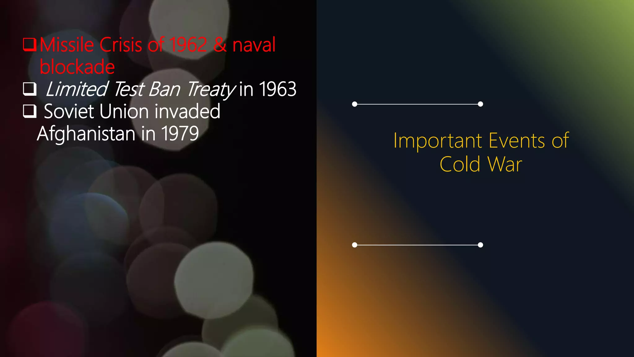 Cold and post cold war | PPSX