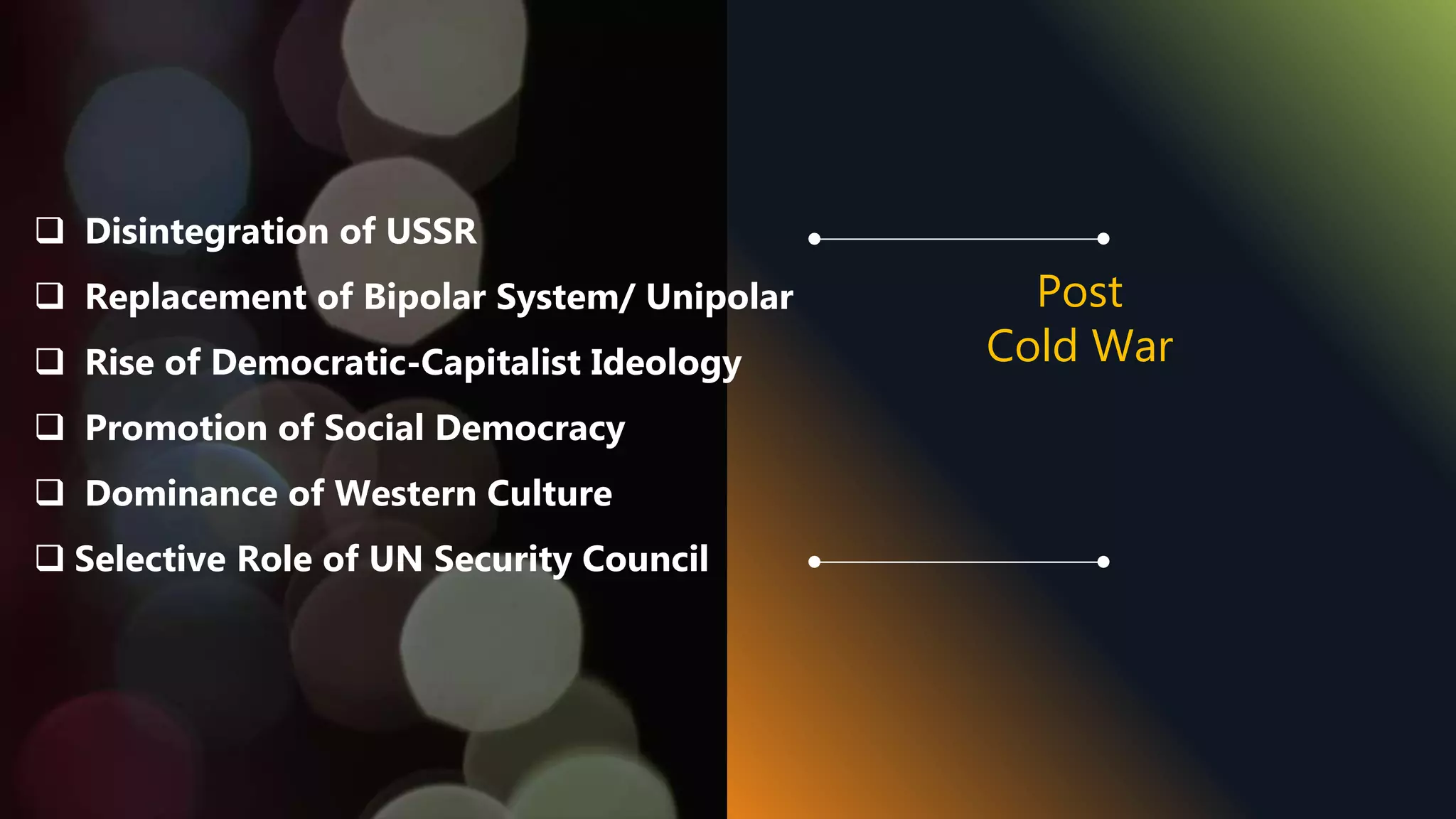 Cold and post cold war | PPSX