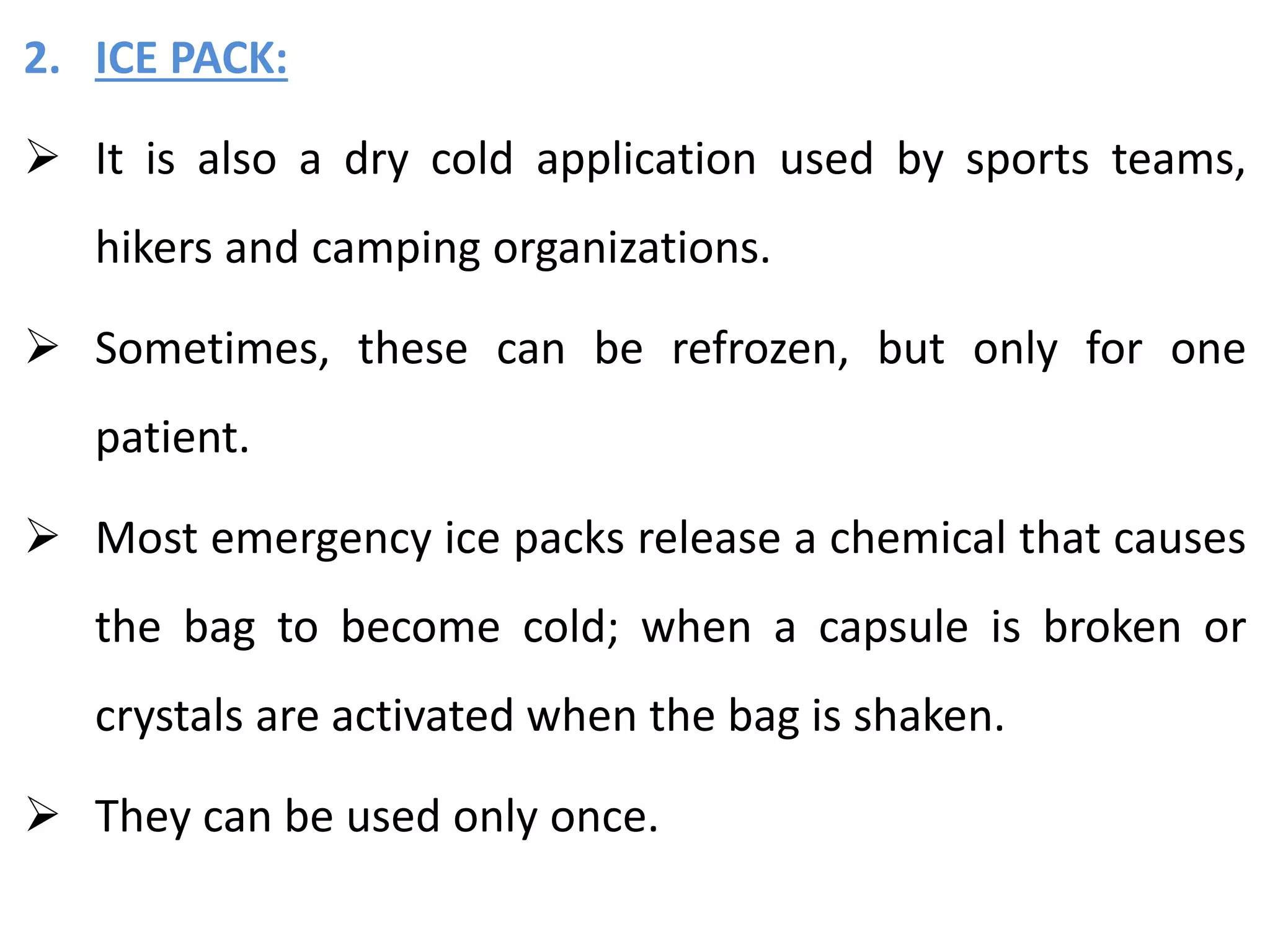 Cold application converted | PDF