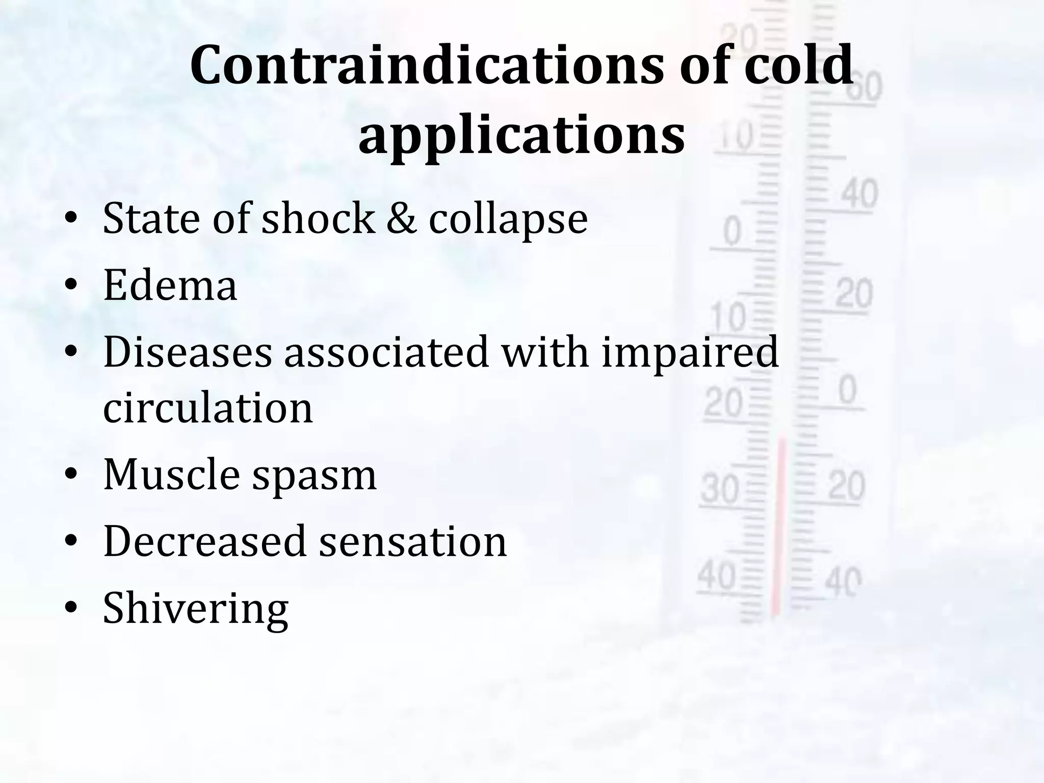 Cold applications | PPTX