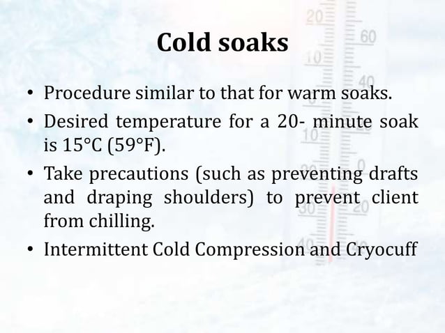 Cold applications | PPTX