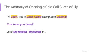 Cold Calling Tips: The Anatomy of Successful Cold Calls | PPTX | Science
